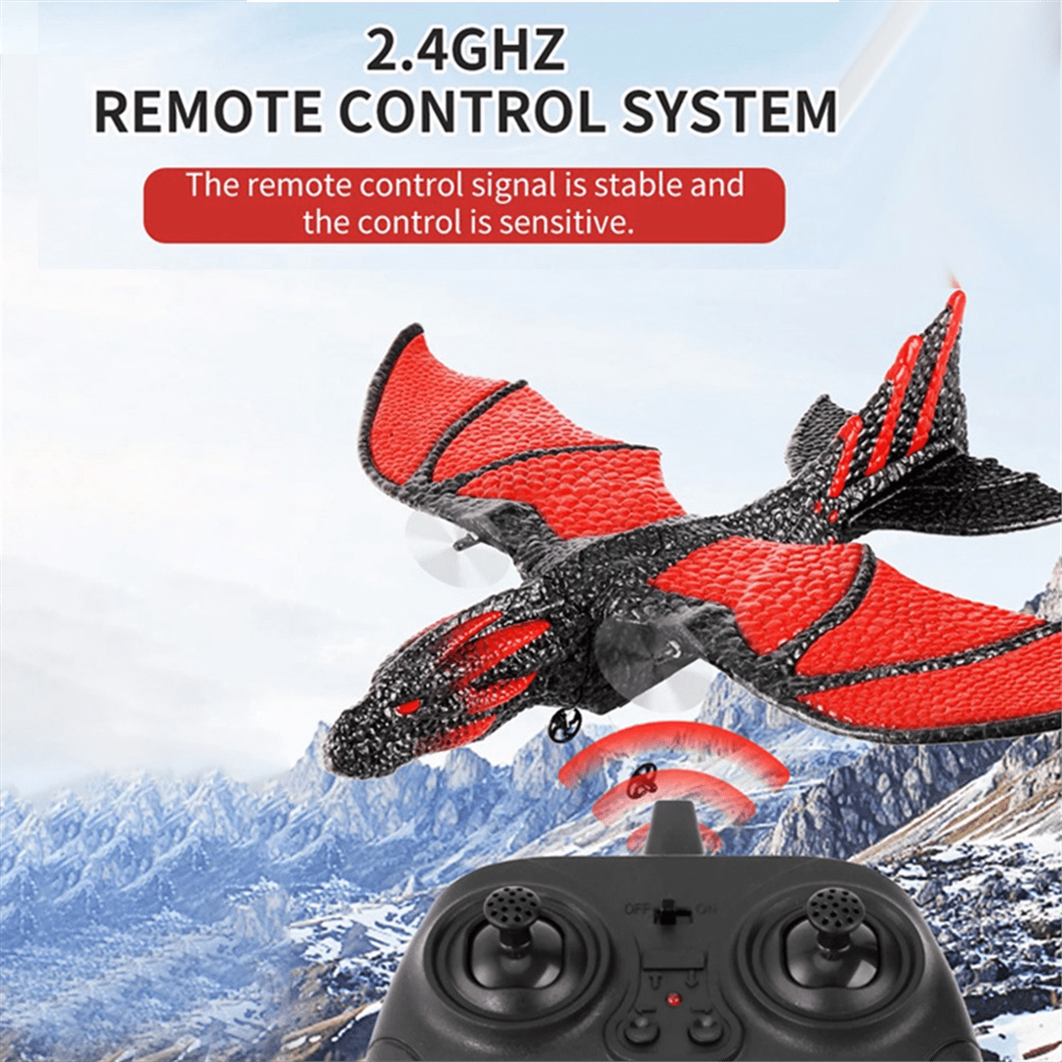 RC Plane 2.4G Simulated Flying Dragon Aircraft Remote Control Flying ...