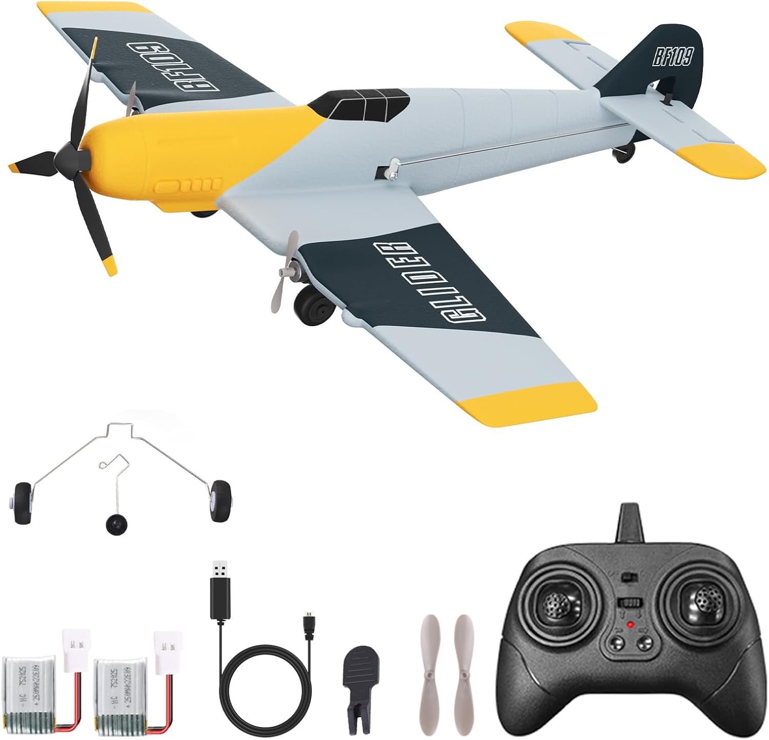 RC Plane 3 Channels Remote Control Airplane Toy, 2.4Ghz RC Planes with ...