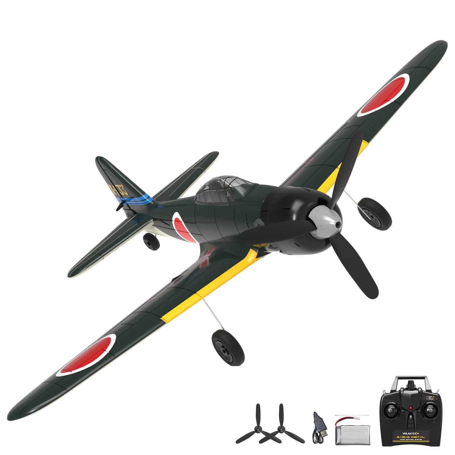 RC Plane 400mm Zero/P51 Mustang /BF109/Spitfire RTF Airplane with Xpilot Stabilization System ...
