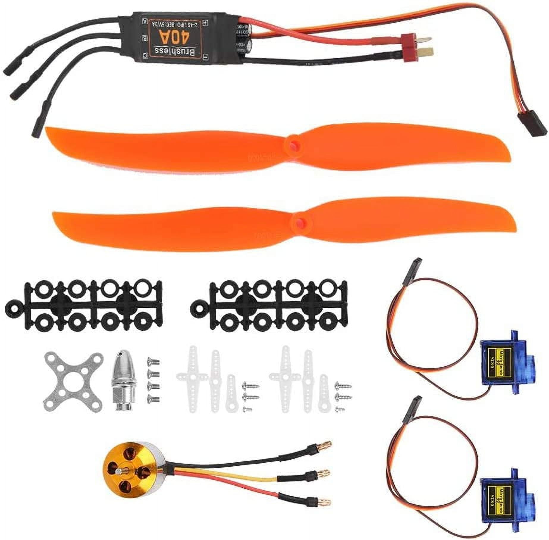RC Plane Part Kit, 1000KV 40A ESC Brushless Motor 1060 Propeller Drone ...
