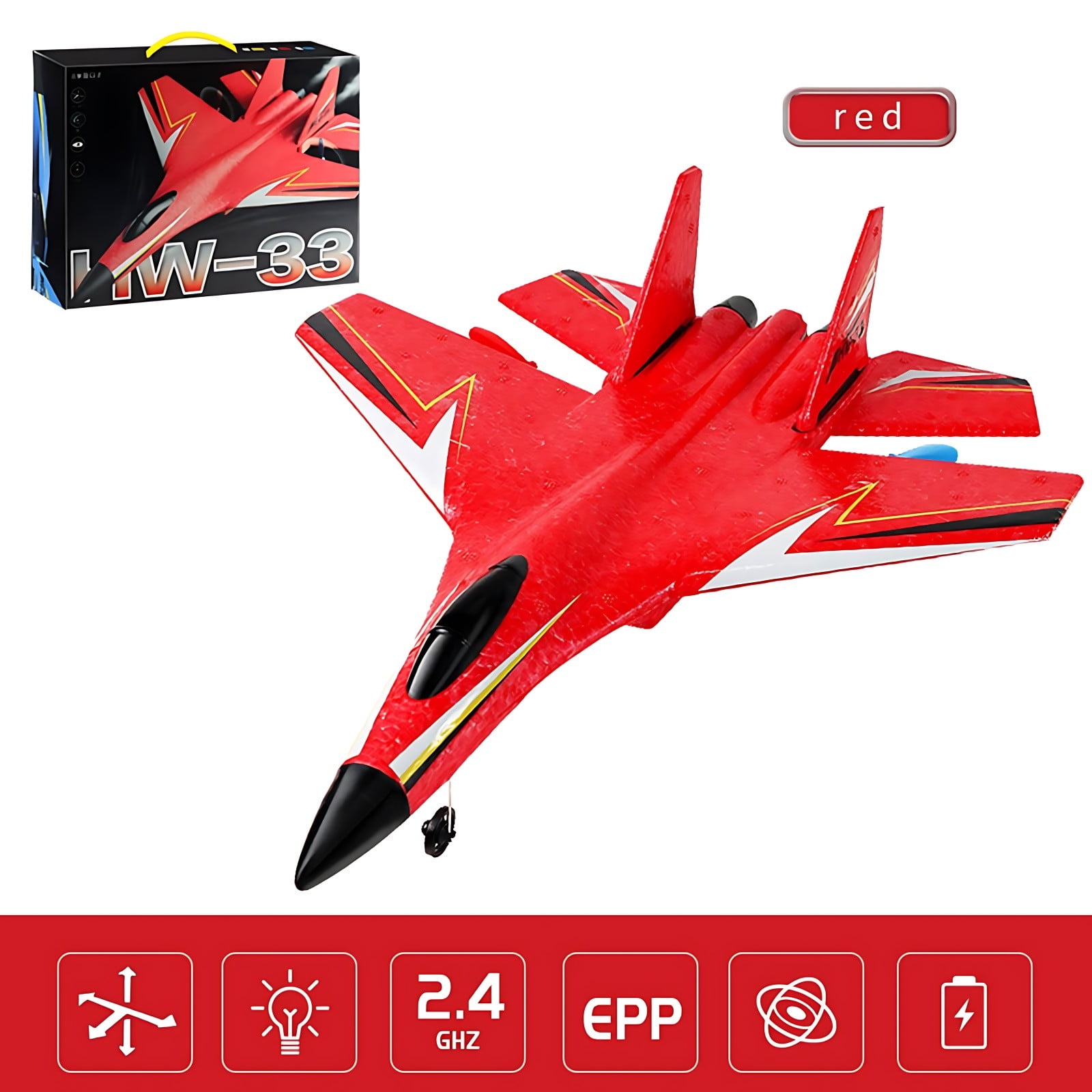 RC Plane Remote Control Glider Airplanes 2.4GHz 2 Channel Remote ...