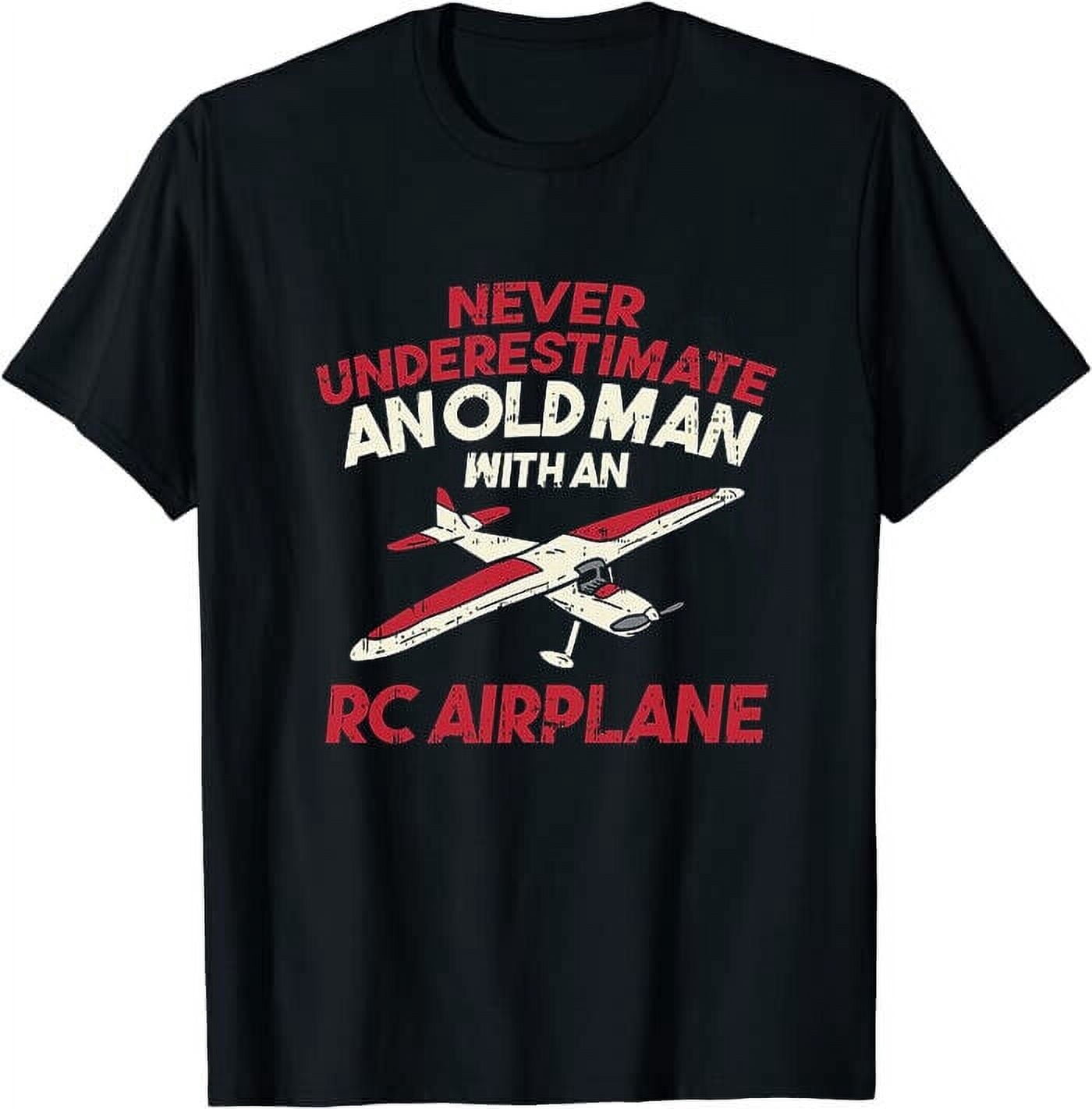 RC Plane Remote Radio Control Controlled Gift Classic Tee T-Shirt Size ...
