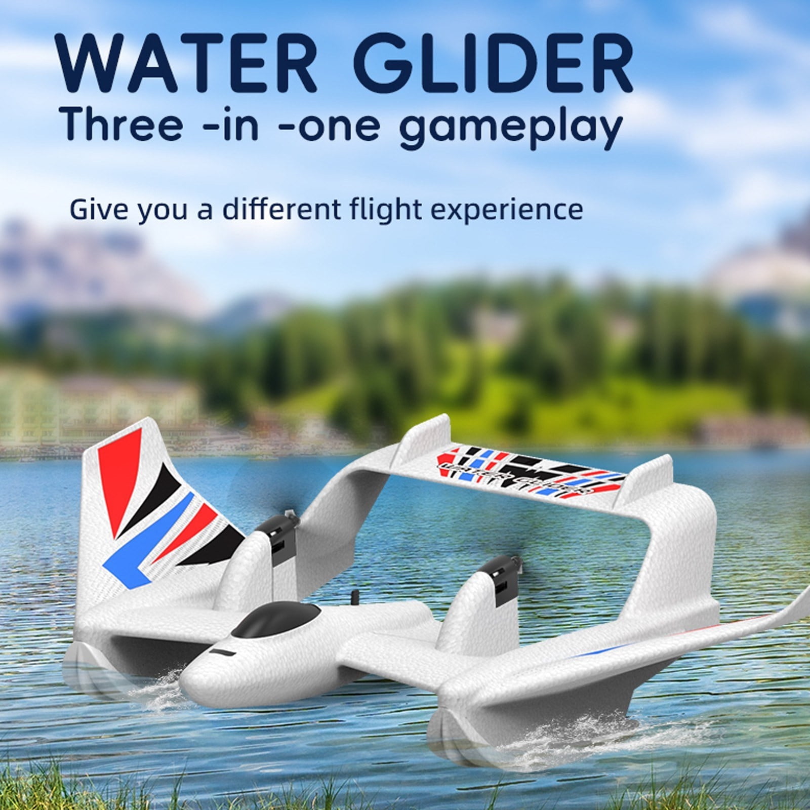 RC Plane for Water Land & Air, 2CH RC Airplane Remote Control Boat ...