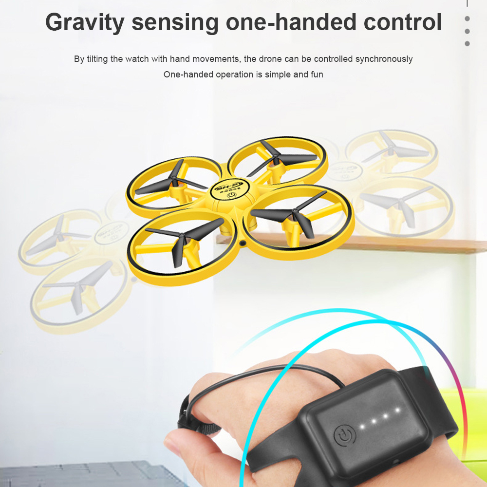 RC Quadcopter Drone Gesture Control Aircraft with Smart Watch ...