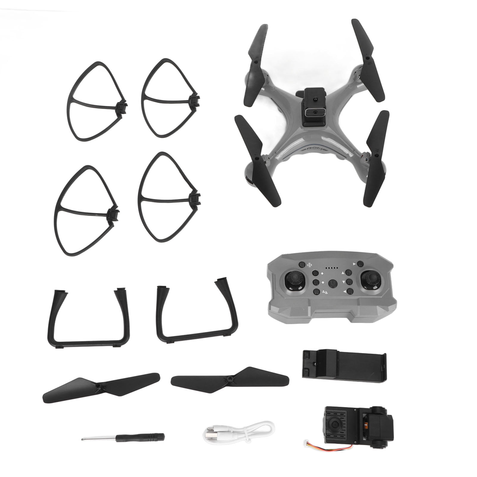 RC Quadcopter Drone With 4K HD Dual Lens 50x Zoom 4 Way Obstacle Avoidance 360 Degree Flips ...