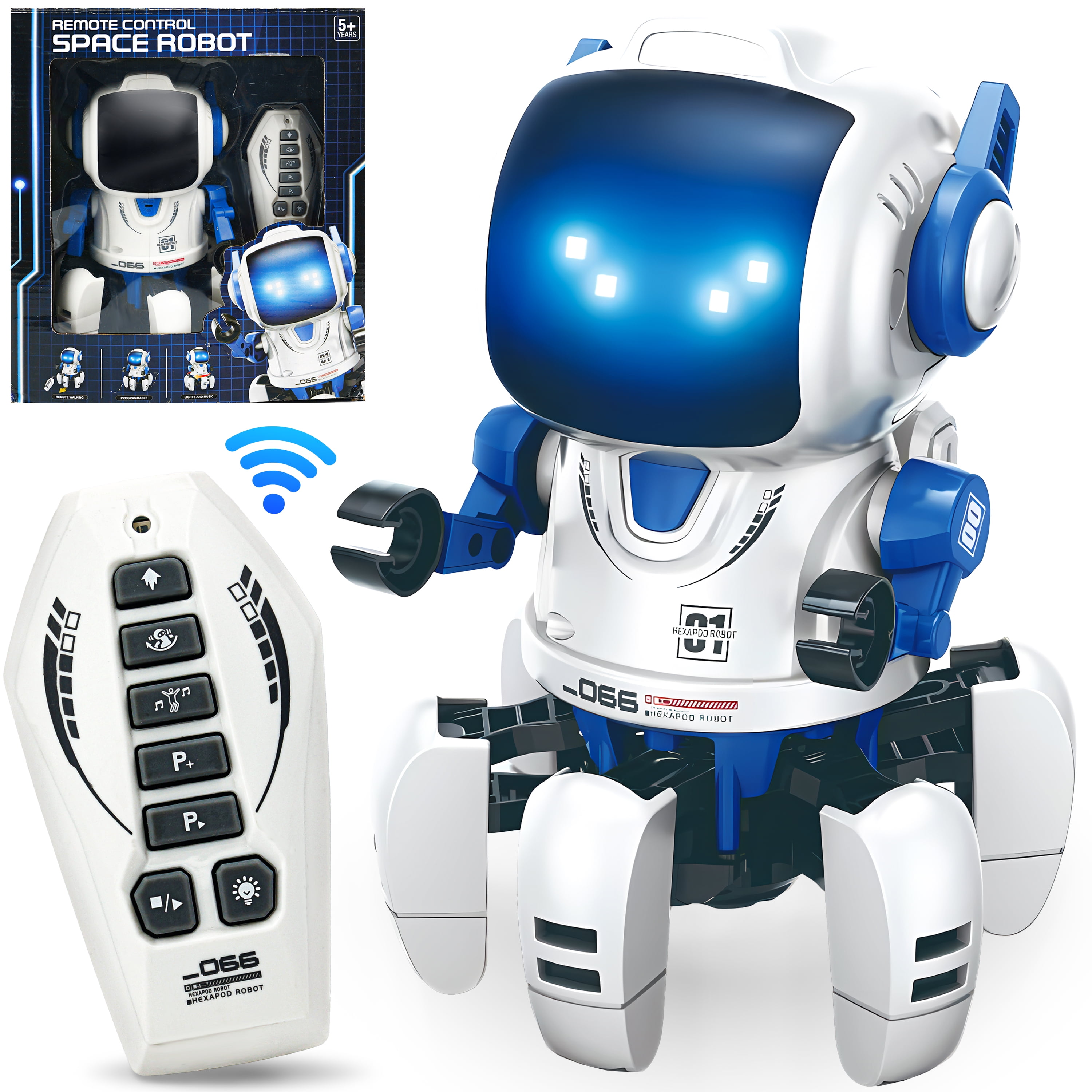 YCFUN Kids Smart Robot Toys with Talking Singing Dancing, Remote ...