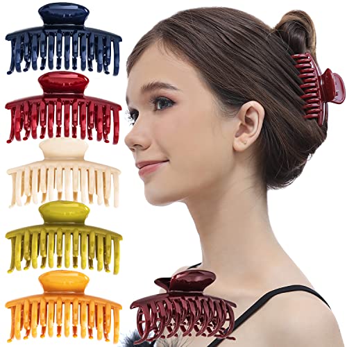 RC ROCHE 6 Pcs Double Claw Hair Clip Tooth Claw Clip Grip Tooth Jaw ...