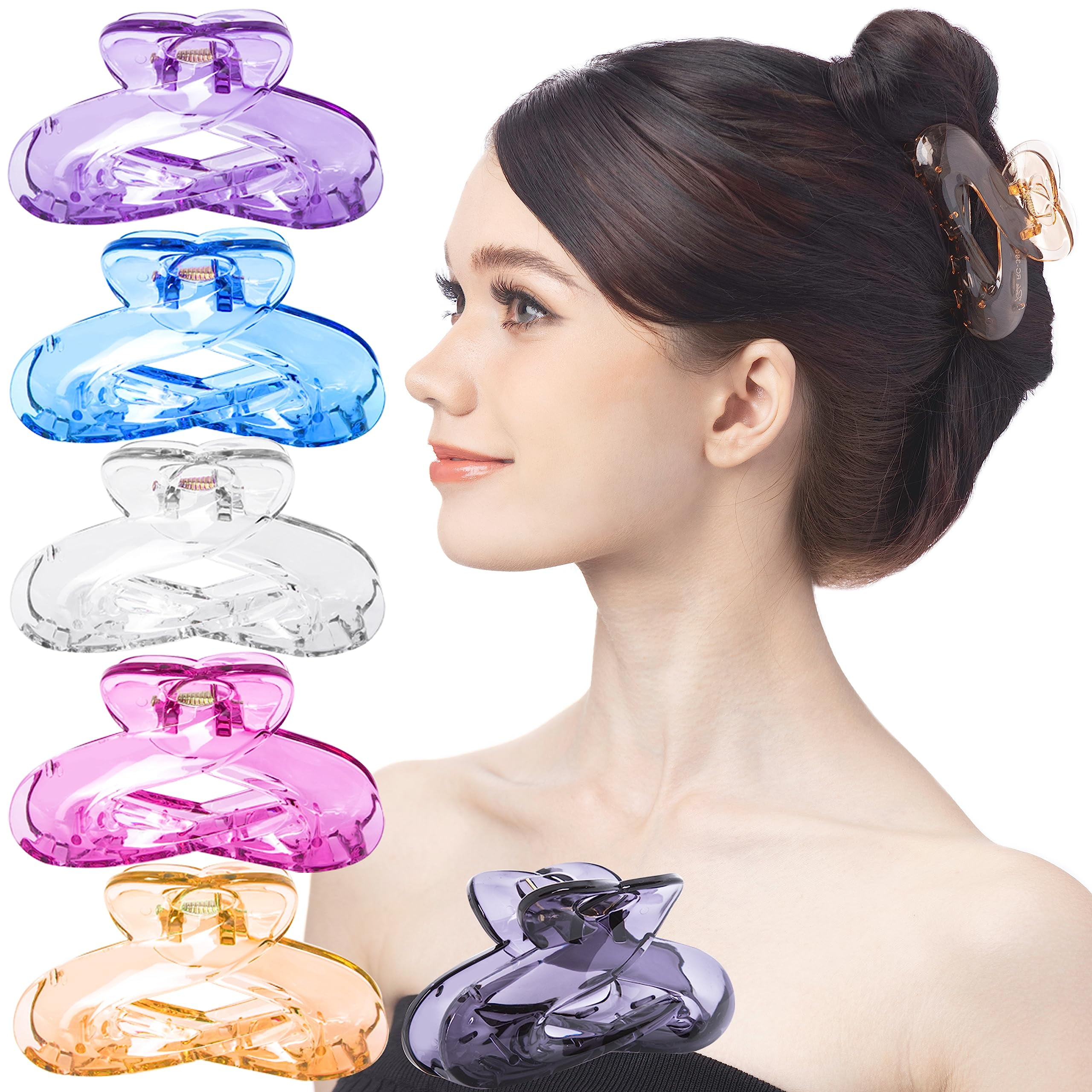 RC ROCHE ORNAMENT 6 Pcs Womens Beauty French Hollow Eyelet Clutcher ...