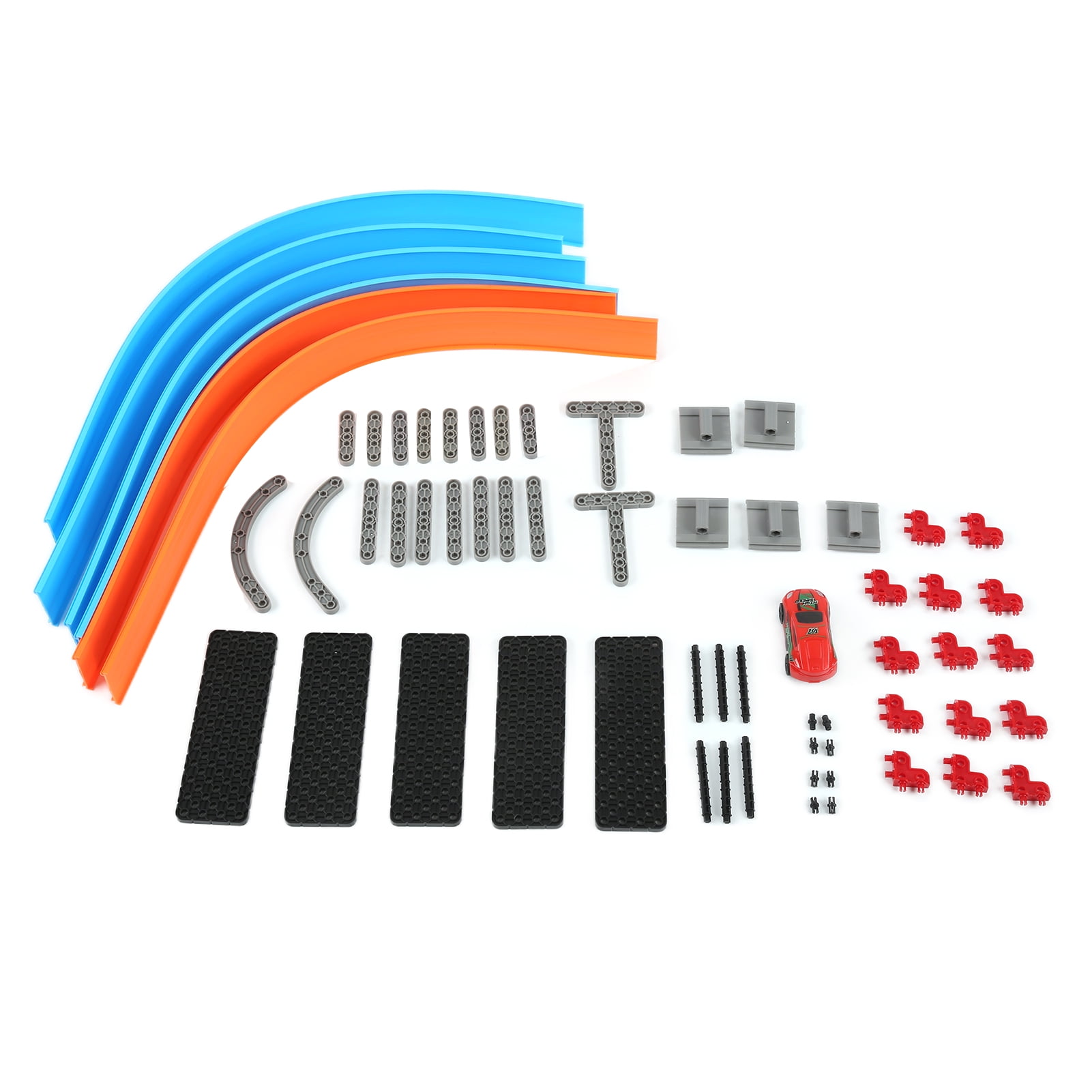 RC Racing Track Set, 68PCS Catapult Construction Kit for Kids, DIY ...