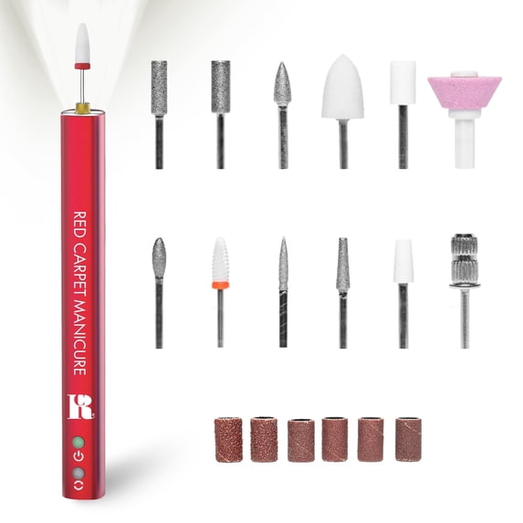 Red Carpet Manicure E-File Electric Nail File - Lightweight, Portable ...