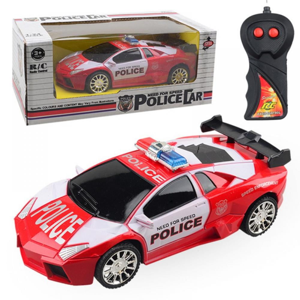 RC Remote Control Police Car & Racing Sports Car 1:24 Scale Radio ...