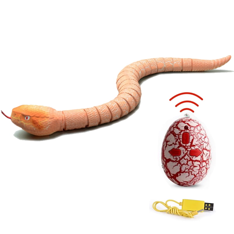 RC Remote Control Snake Toy for Cat Kitten Egg-shaped Controller ...