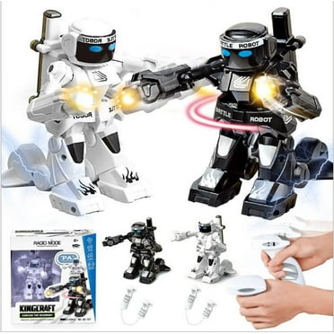 Ninja Bots 2-Pack, Hilarious Battling Robots (Red/Black) with 6 Weapons ...