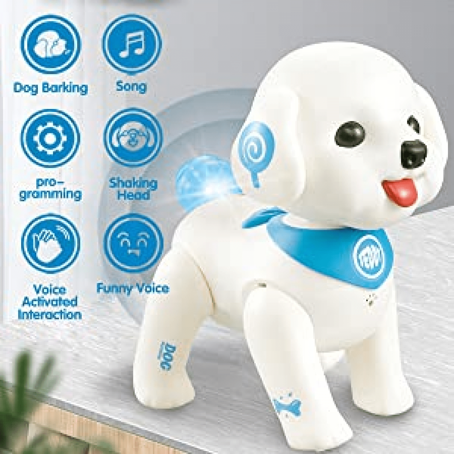 RC Robot Dog Smart Puppy Teddy Programmable Voice Control Singing ...