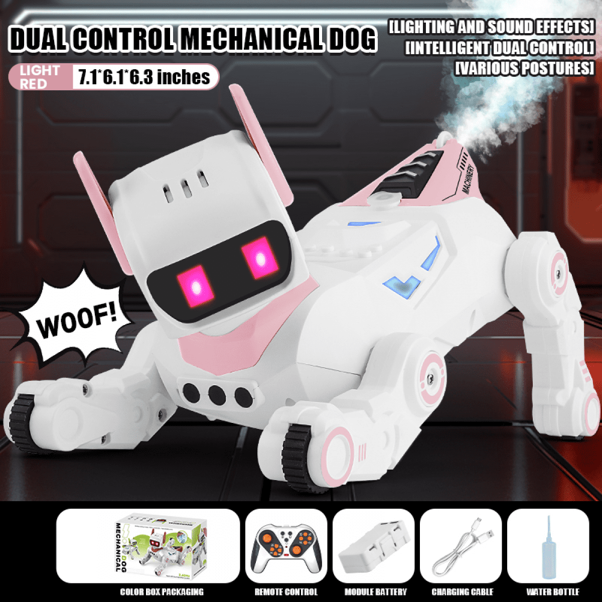 RC Robot Dog Toy for Kids, Interactive Remote Control Robotic Dog with ...