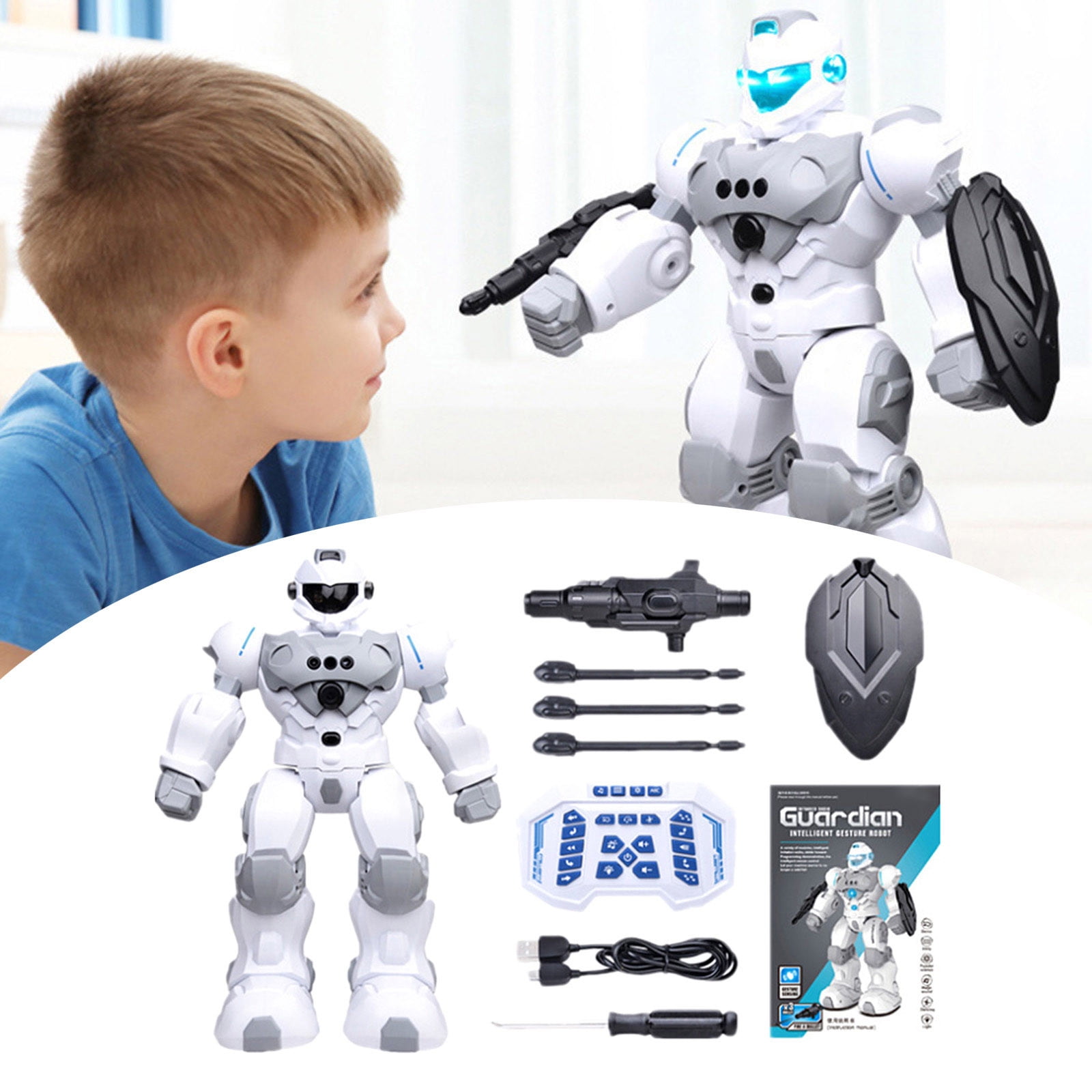RC Robot For Kids Programmable Remote Control Intelligent Robot With Gesture & Sensing Smart ...