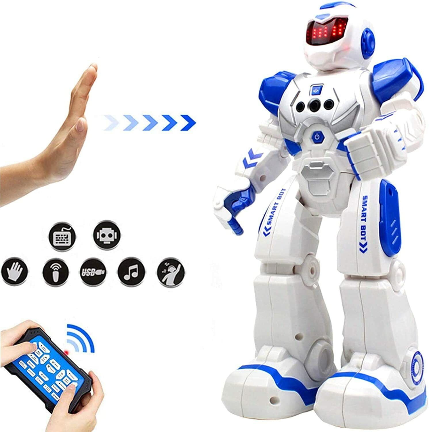RC Robot Toy Programmable Intelligent Walk Sing Dance Smart Robot for ...