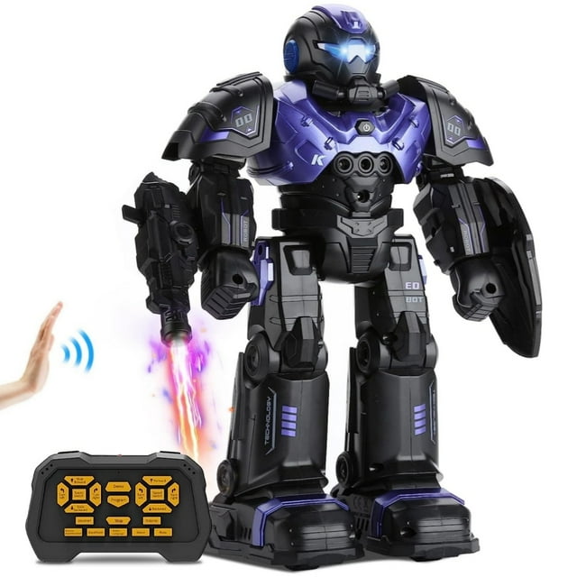 RC Robot Toys for Kid, Gesture Sensing Remote Control Rechargeable Intelligent Programmable ...