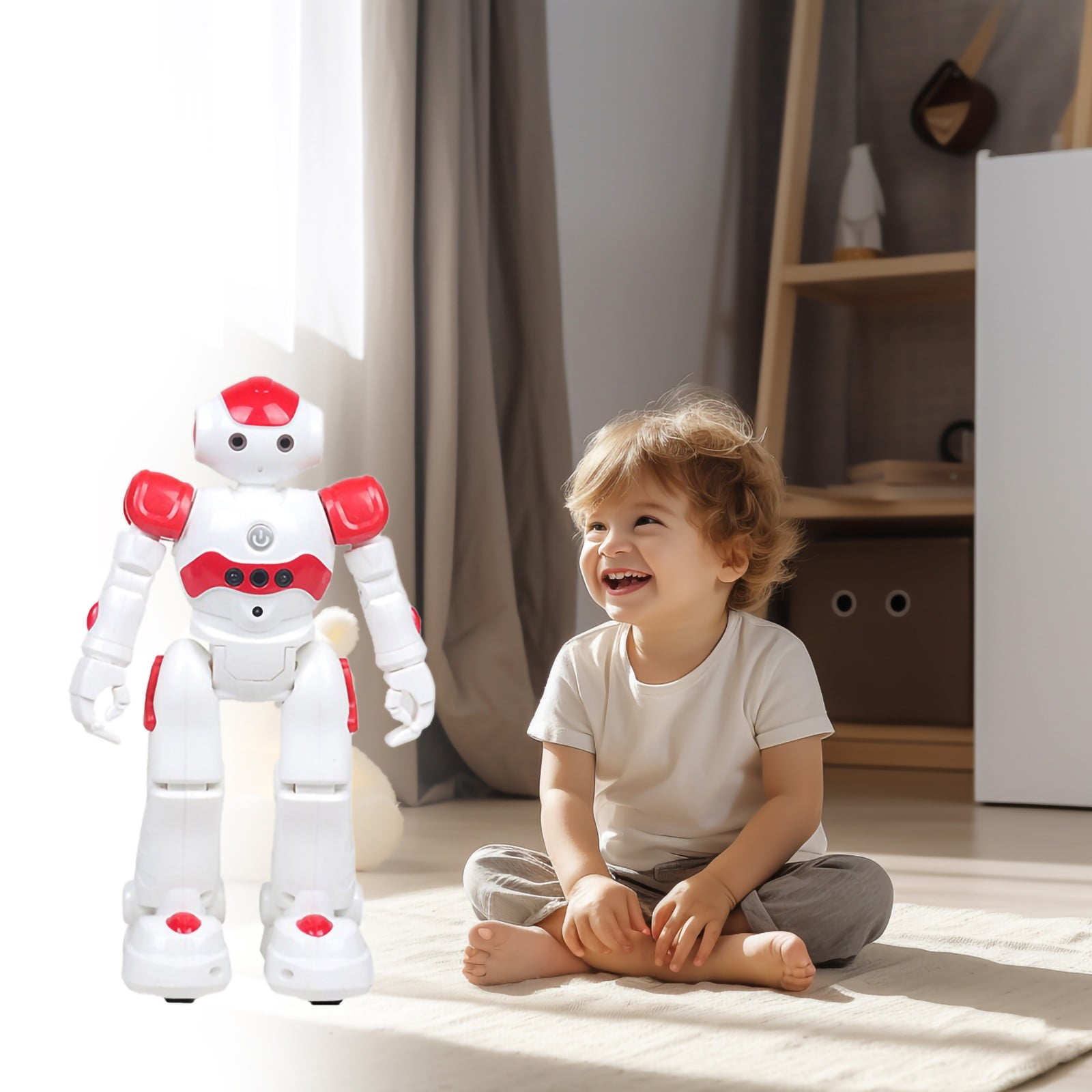 RC Robot Toys for Kids,Gesture & Sensing Programmable Remote Control Smart Robot with Infrared ...