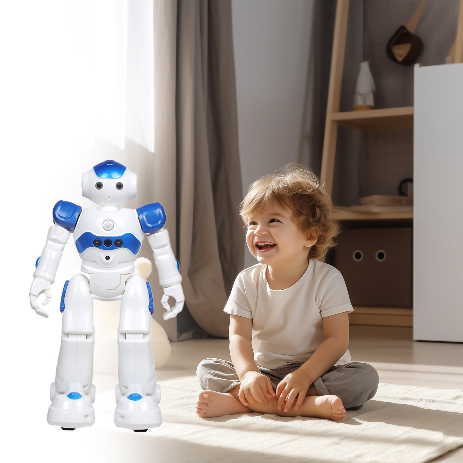 RC Robot Toys for Kids,Gesture & Sensing Programmable Remote Control Smart Robot with Infrared ...