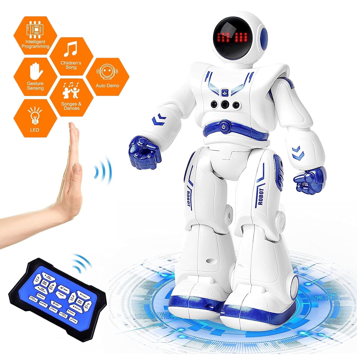 RC Robot Toys, Rechargeable Gesture Sensing Intelligent Programmable ...