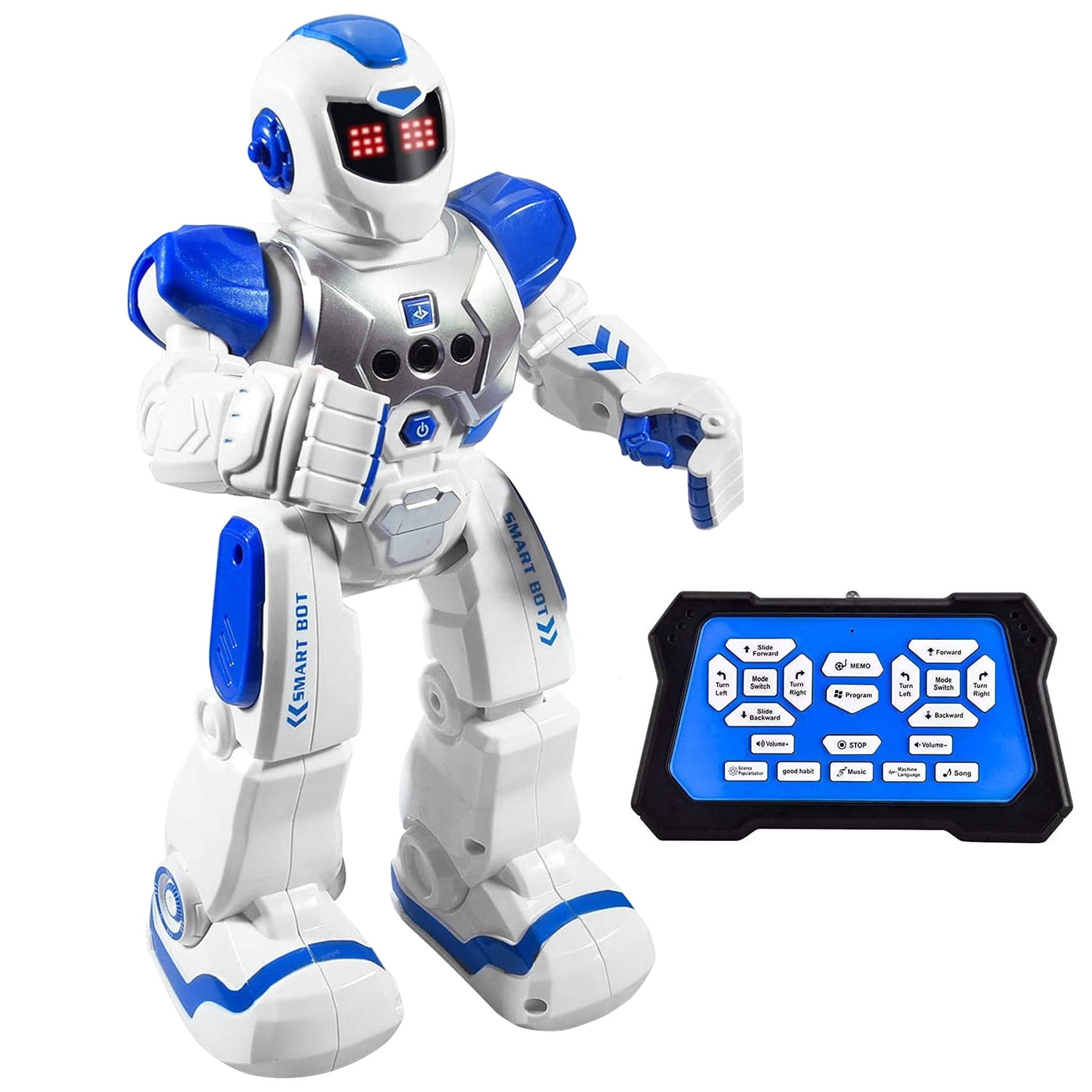 RC Robot Toys, TeqHome Remote Control Robot for Kids, Gesture Sensing Intelligent Programmable ...