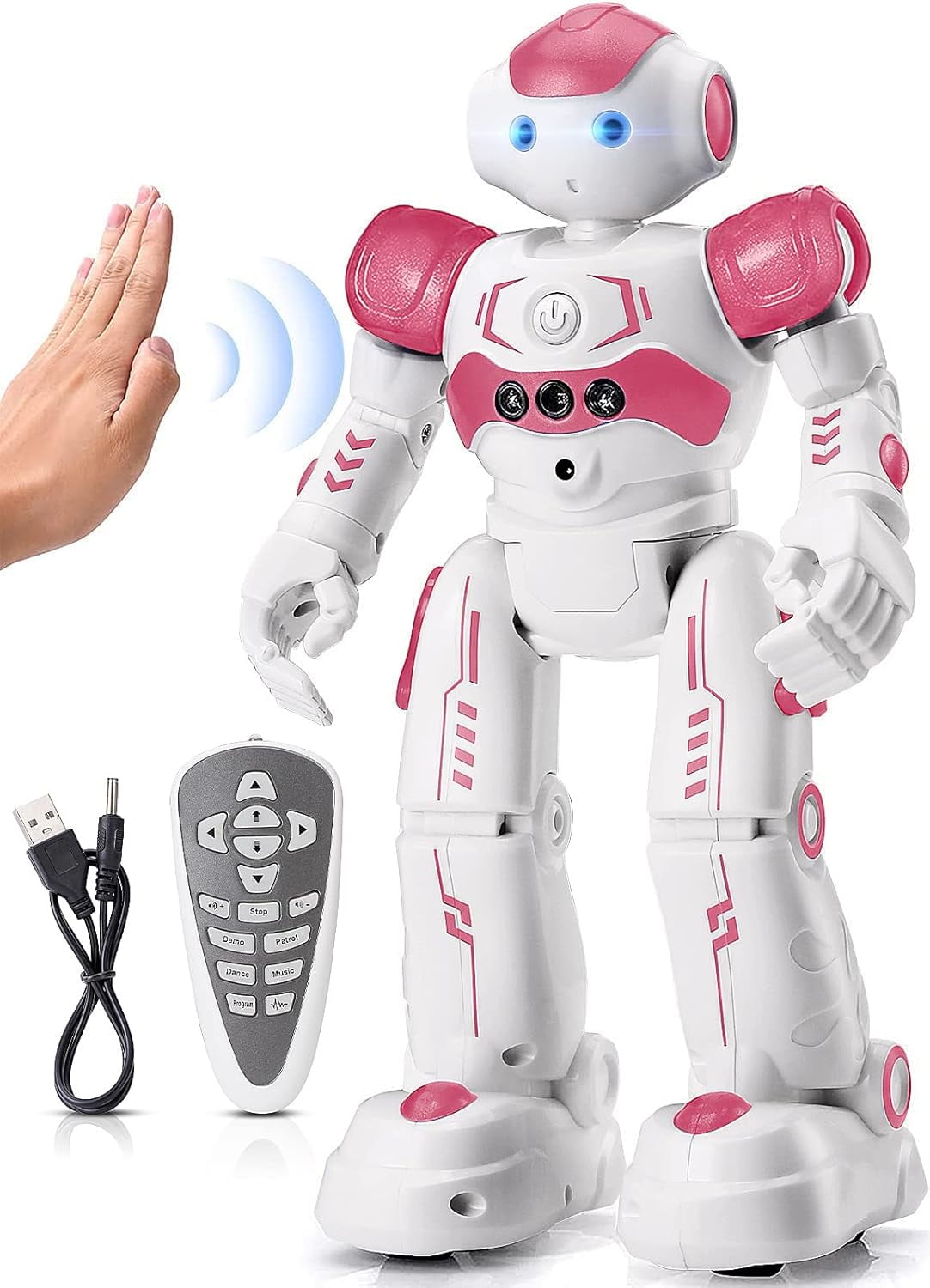 RC Robot Toys for Kids, Gesture & Sensing Programmable Remote Control Smart Robot for Age 5-10 ...