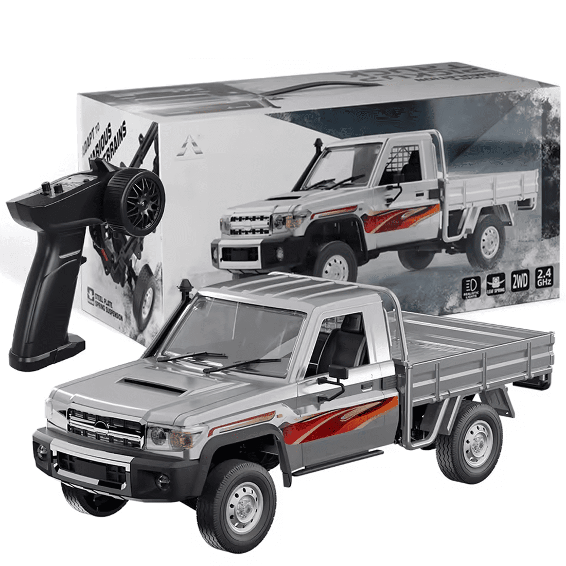 RC Rock Crawler Model, 2.4GHz All-Terrain 15KM/H Remote Control Pickup ...