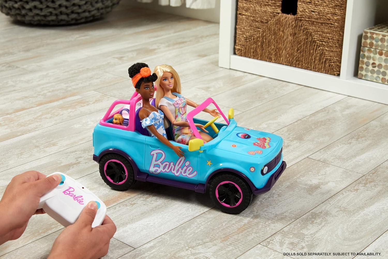 RC SUV, Remote-Control Pink Vehicle for 2 Fashion Dolls with Custom ...