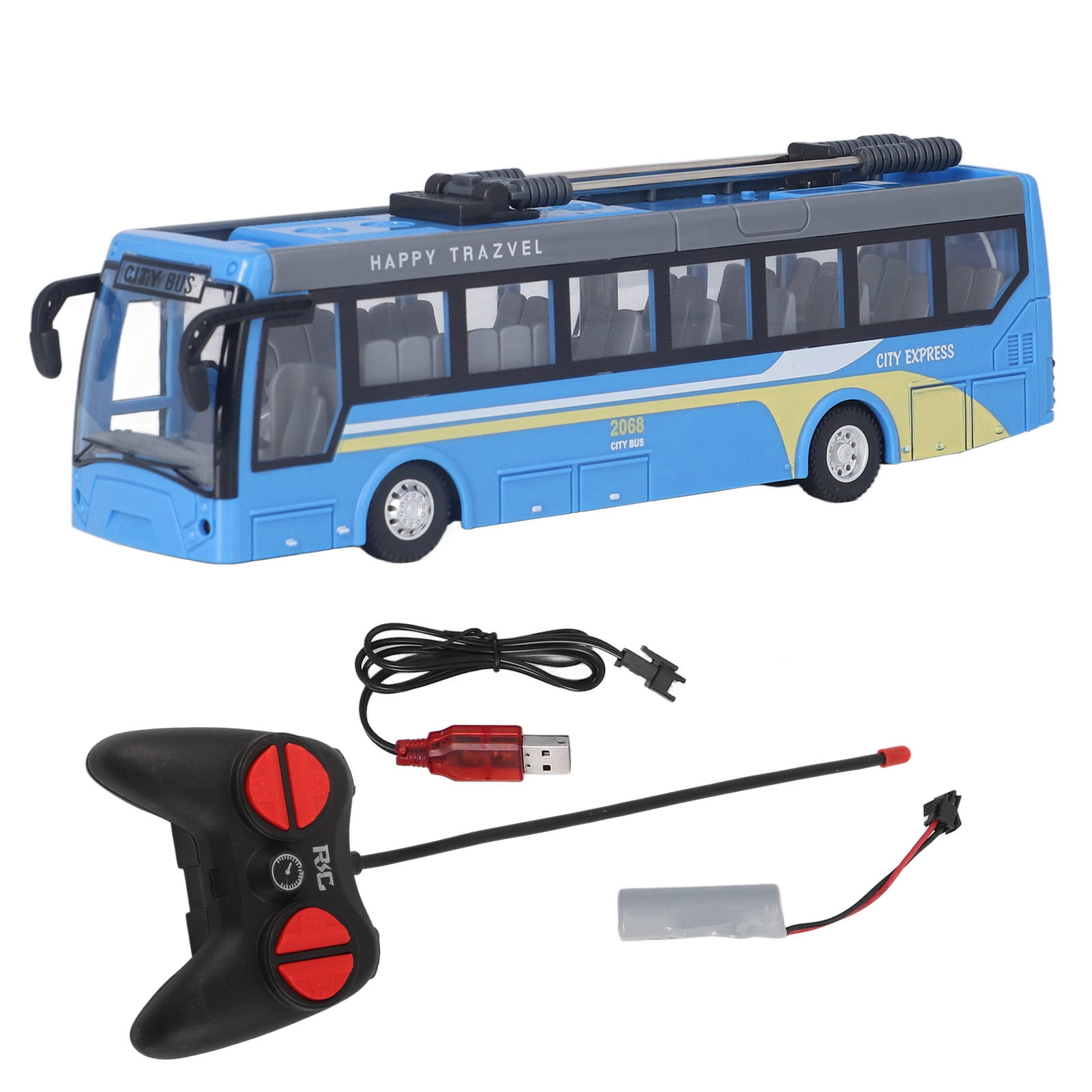 RC School Bus Toy,Rechargeable RC Bus,Remote Control Bus High ...