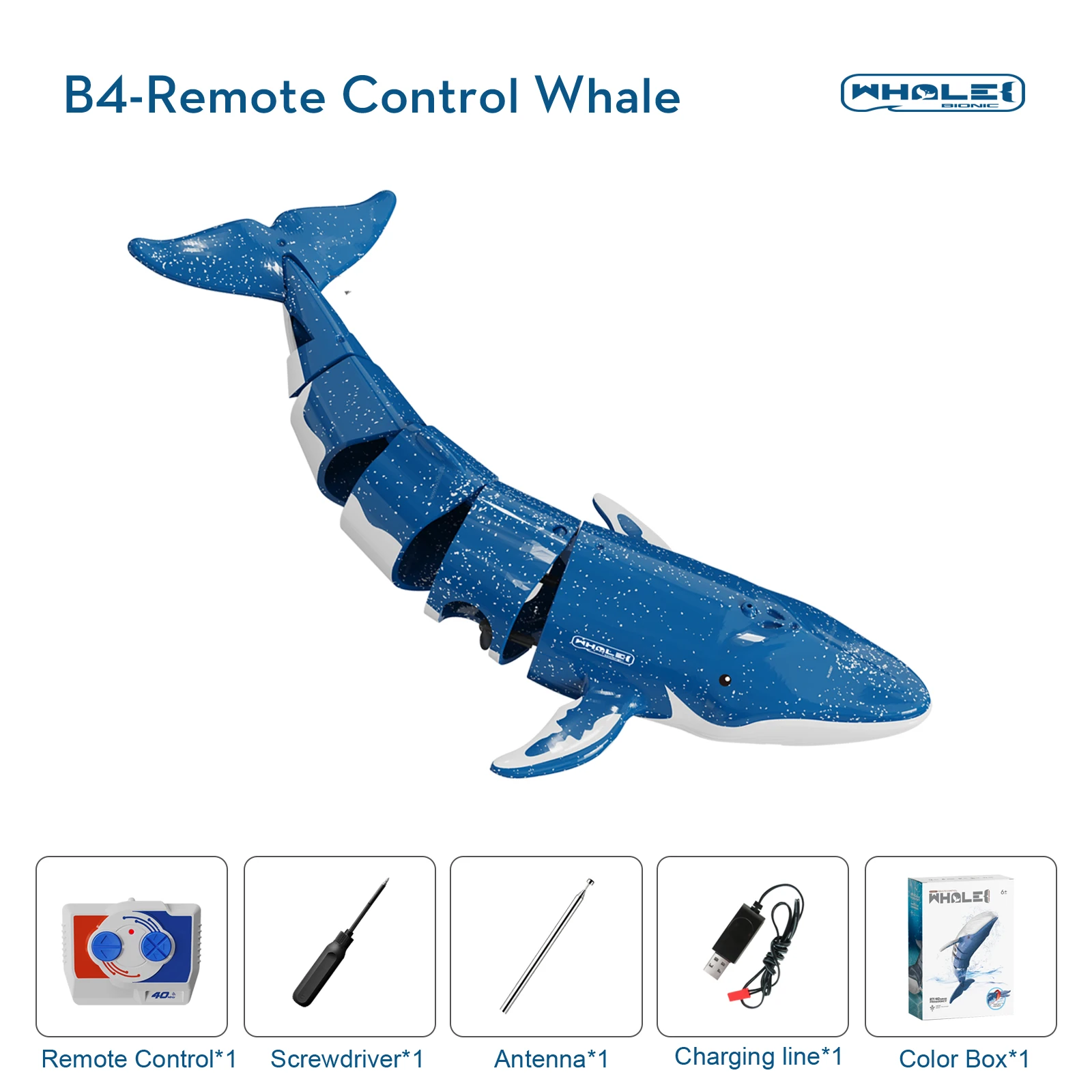 RC Shark Spray Water Electric Whale Kids Toy Remote Control Dolphin ...