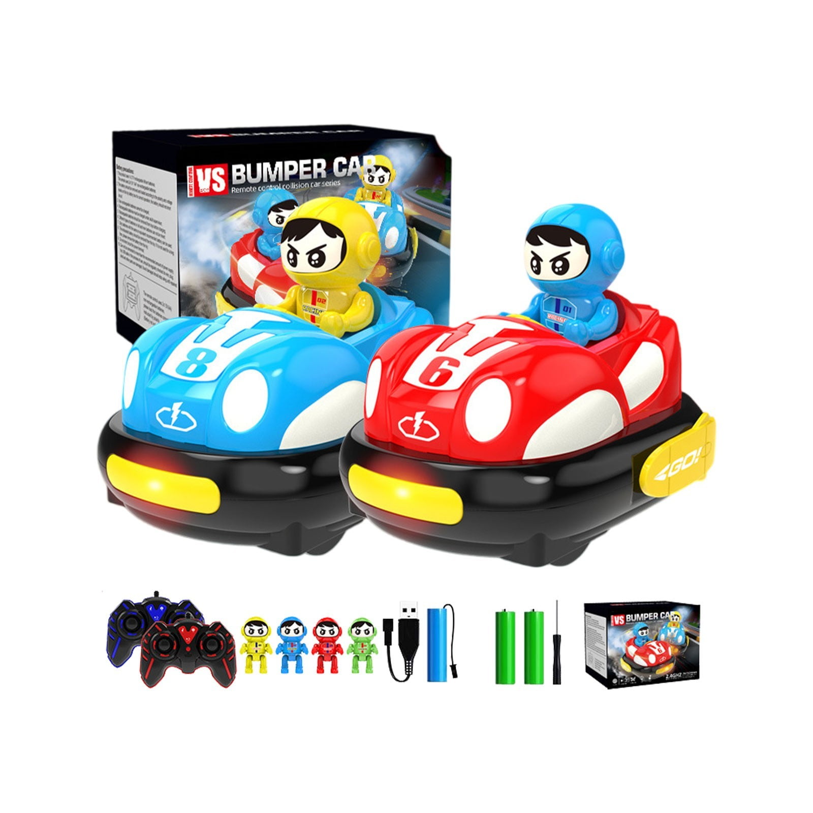 RC Speed Bumper Cars for Kids Boys, Mini Remote Controlled Ejector ...