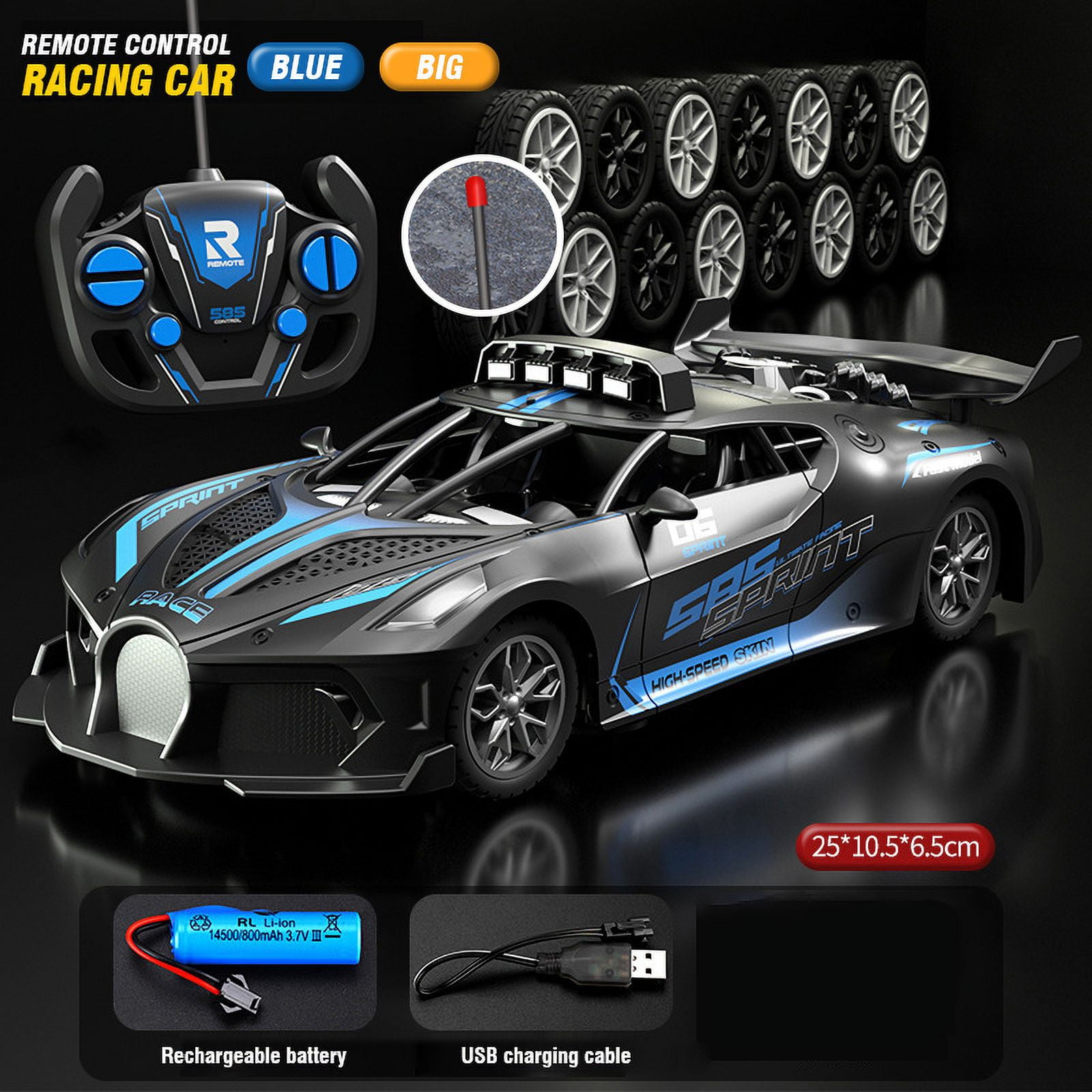 RC Sports Car High Speed Super Remote Control Mini Model Electric ...