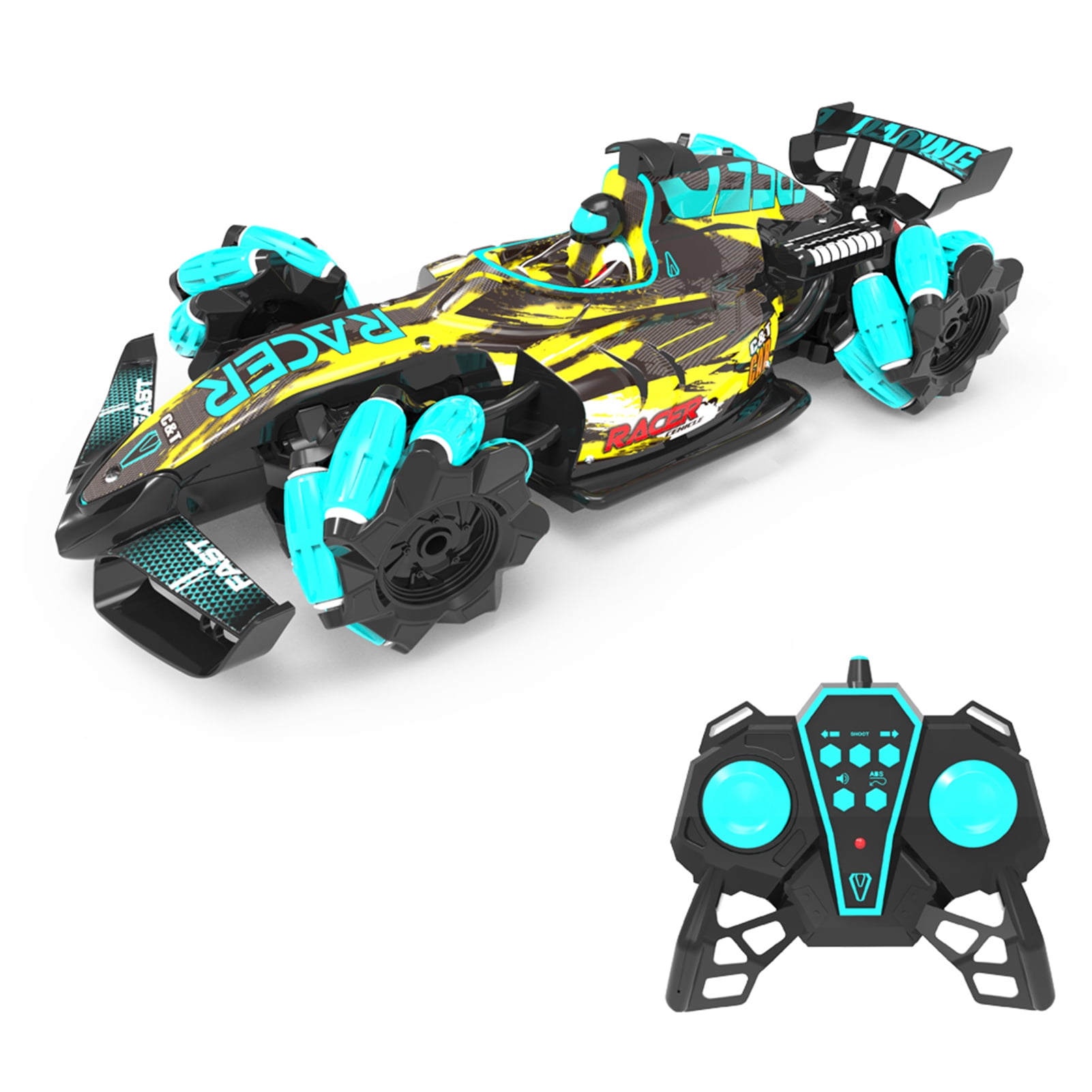 RC Spray Car 25km/h Remote Control Car 1/12 2.4GHz RC Stunt Car 4WD ...