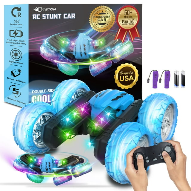 RC Stunt Car Double Sided roll,360°Rotating TETON ELECTRONICS Remote ...