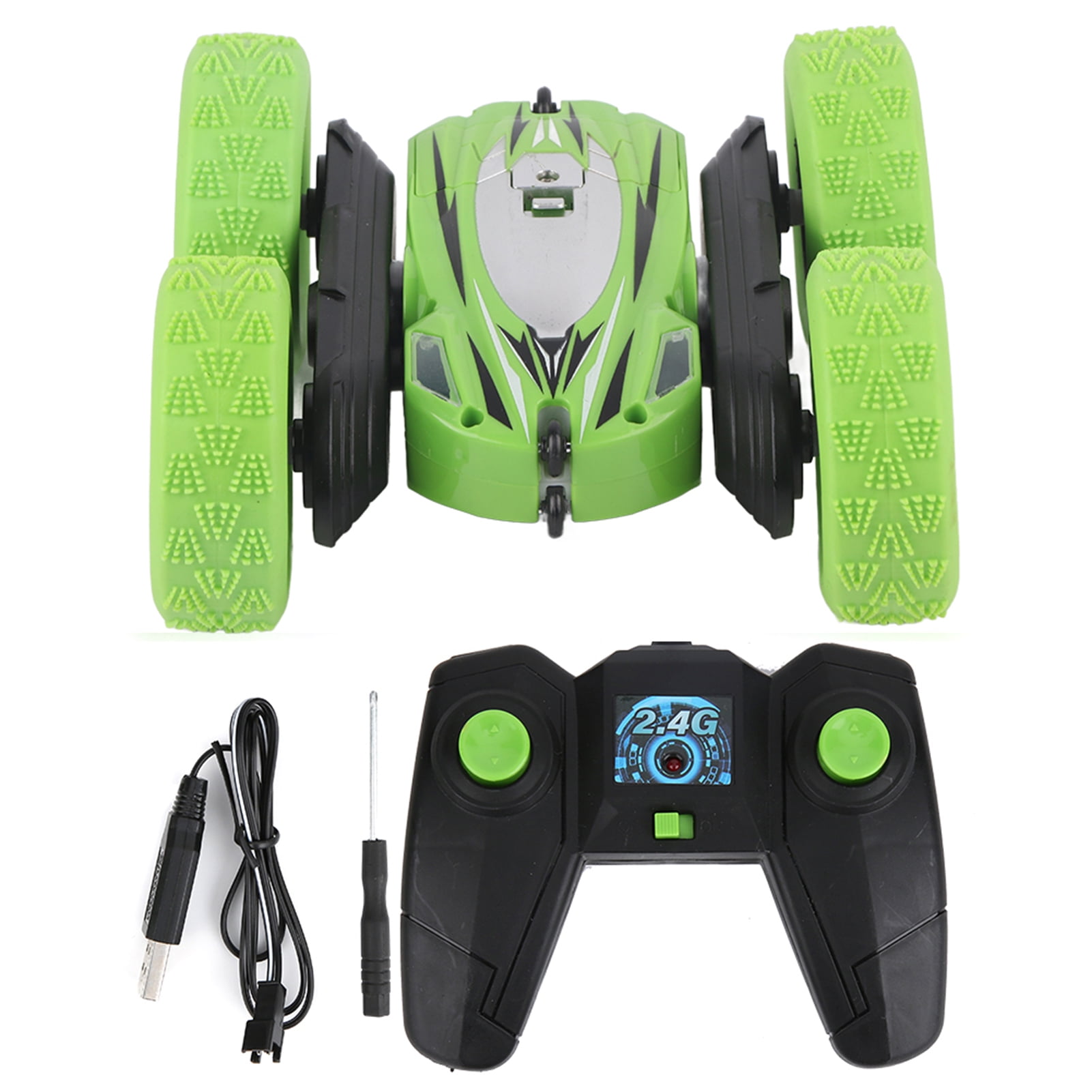 RC Stunt Car Toy Double Sided Rechargeable Children Kid Car Toy with ...