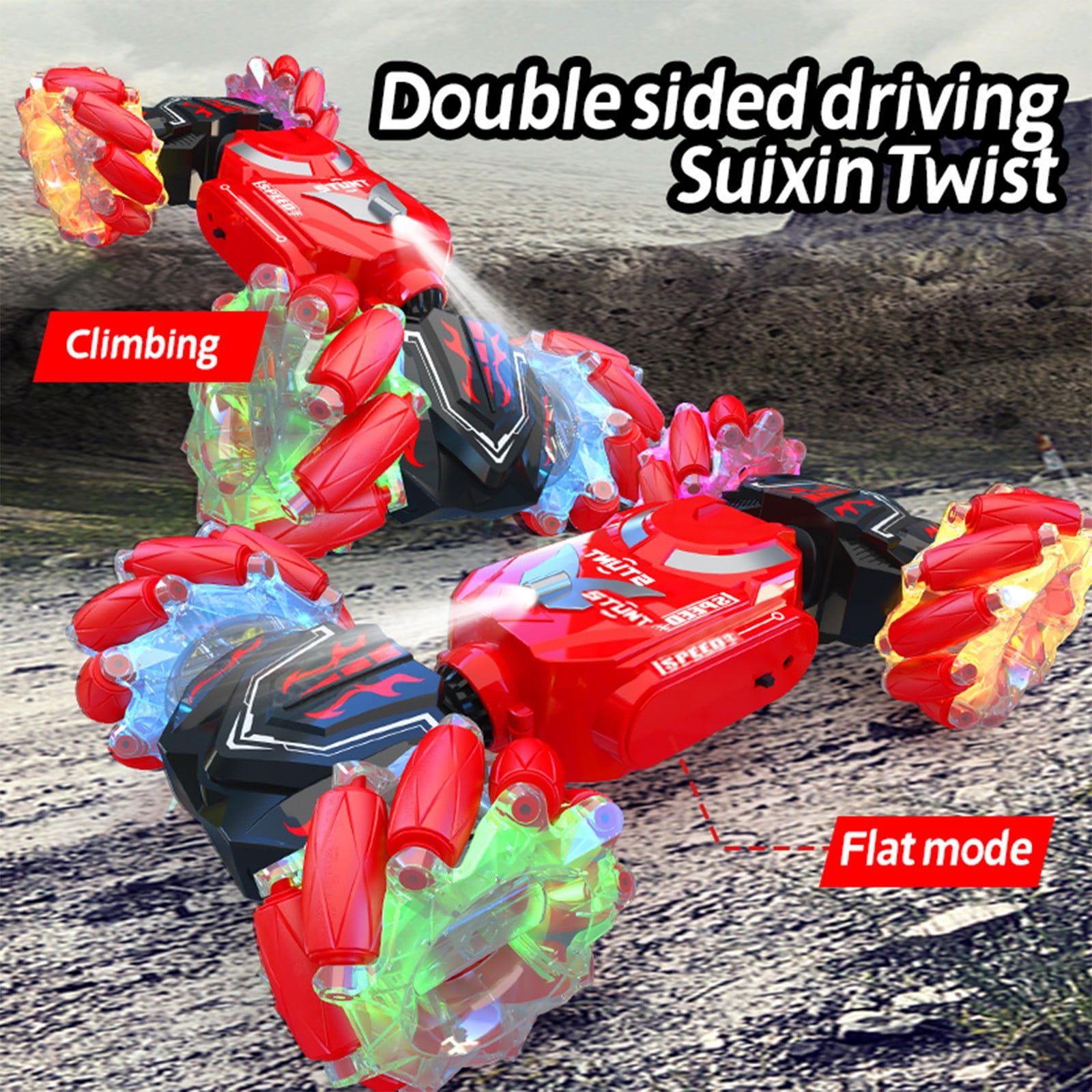 RC Stunt Car Toys For 6-12 Year Old Kids - 4WD Remote Control Car With ...