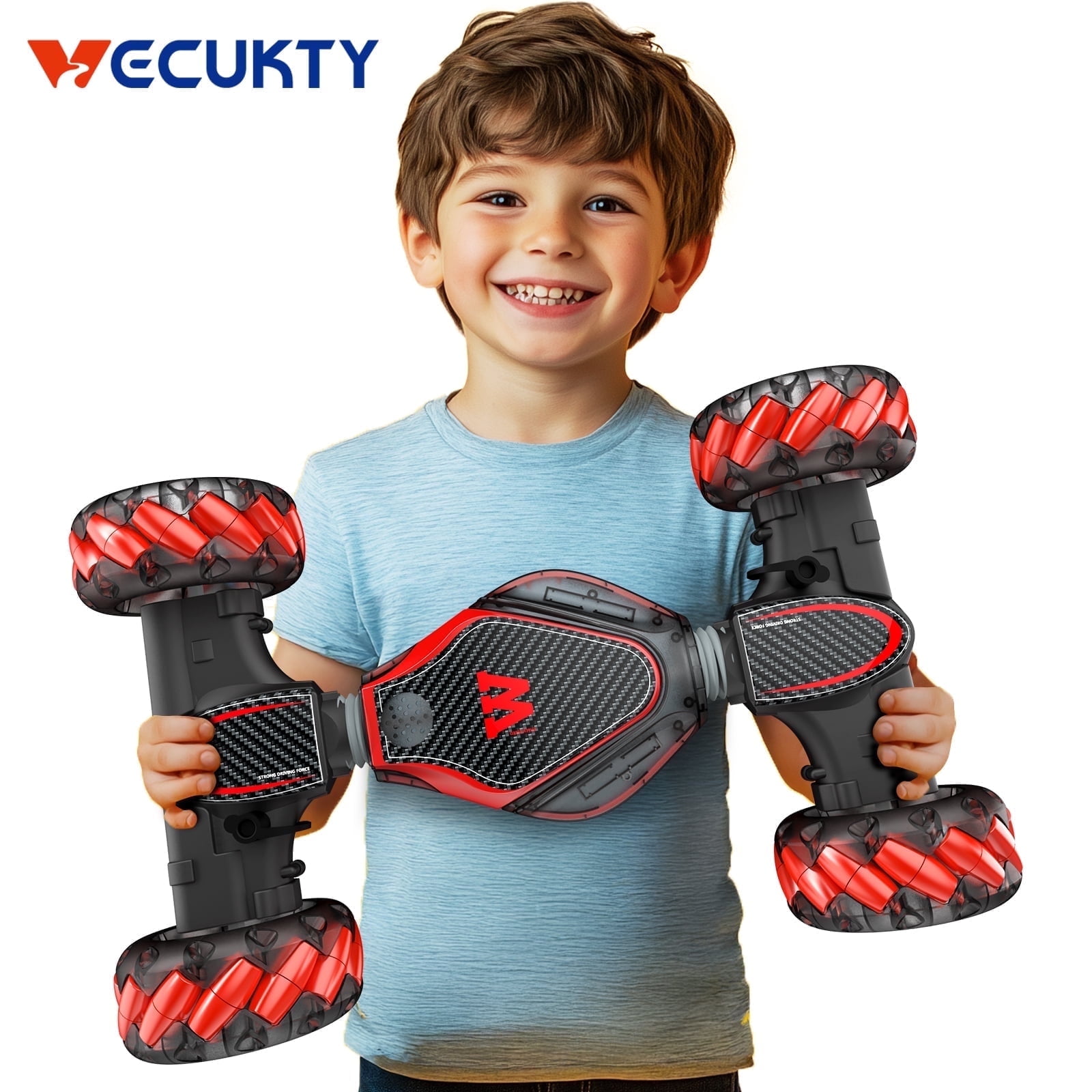 RC Stunt Car Twisting Snake, Vecukty 1:10 Spray Giant Wheel Remote ...