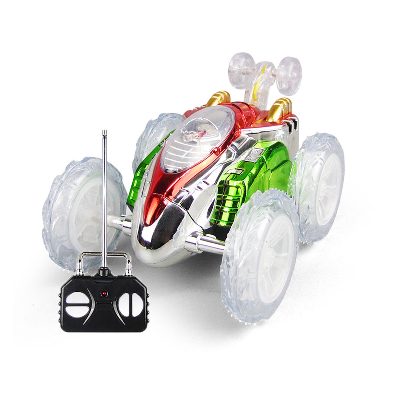 RC Stunt Car with Colorful Lights - 360-Degree Flip, Tumbling Crawler ...