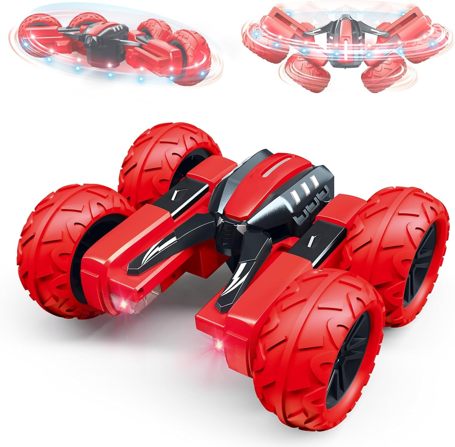 RC Stunt Cars Remote Control Car Double-Sided Driving 360-degree Flips Rotating Car Toy ...