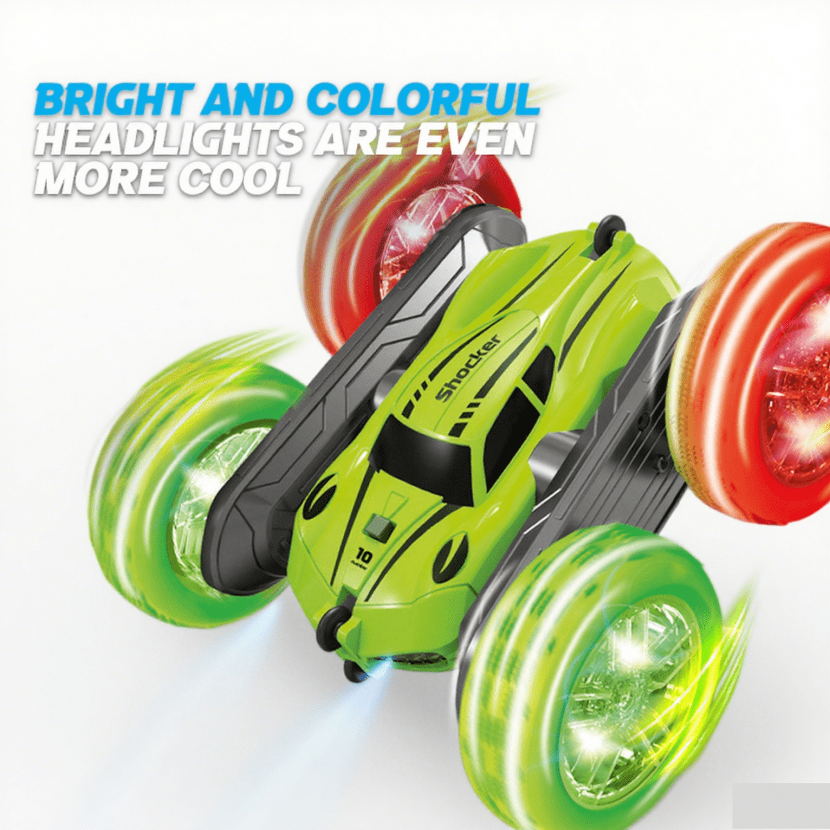 RC Stunt Cars Remote Control Car Double-Sided Driving 360-degree Flips ...