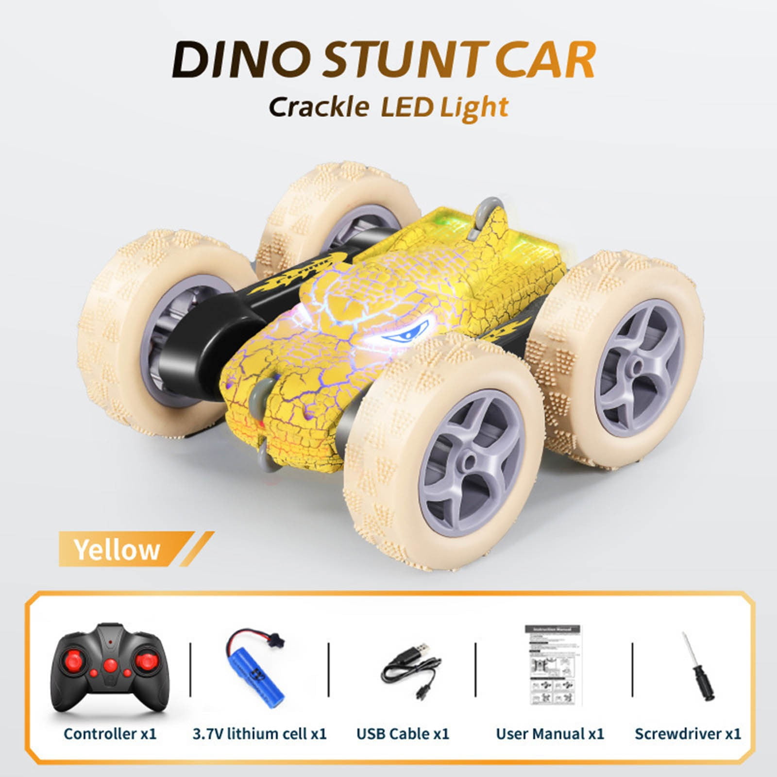 RC Stunt Dump Truck – 2.4 GHz, 4-Wheel Drive, 360° Spins, 15 km/h, 30-Min Play, All-Terrain ...