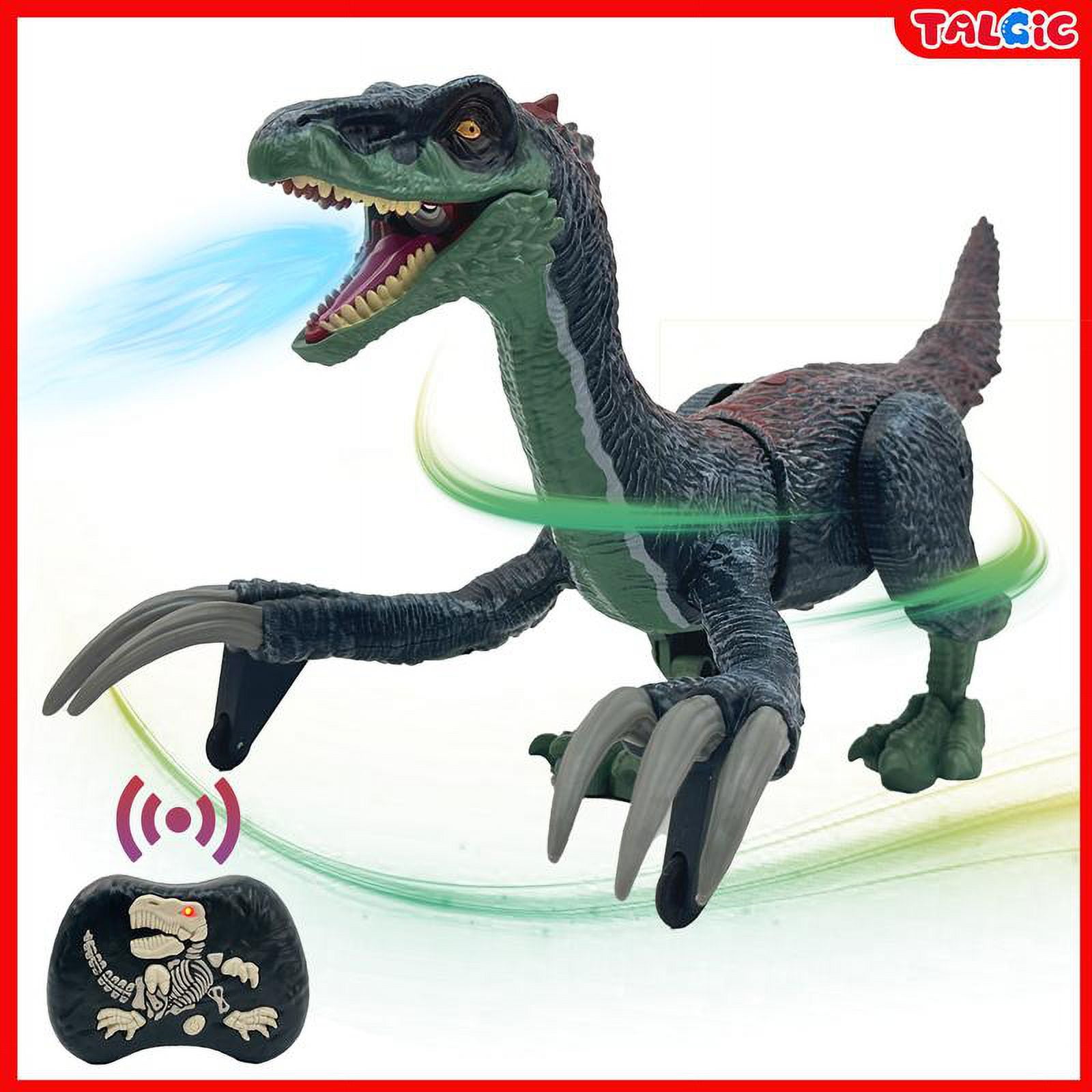 RC T-rex Animal Toy, Spinosaurus and T-rex, swift movement & water ...