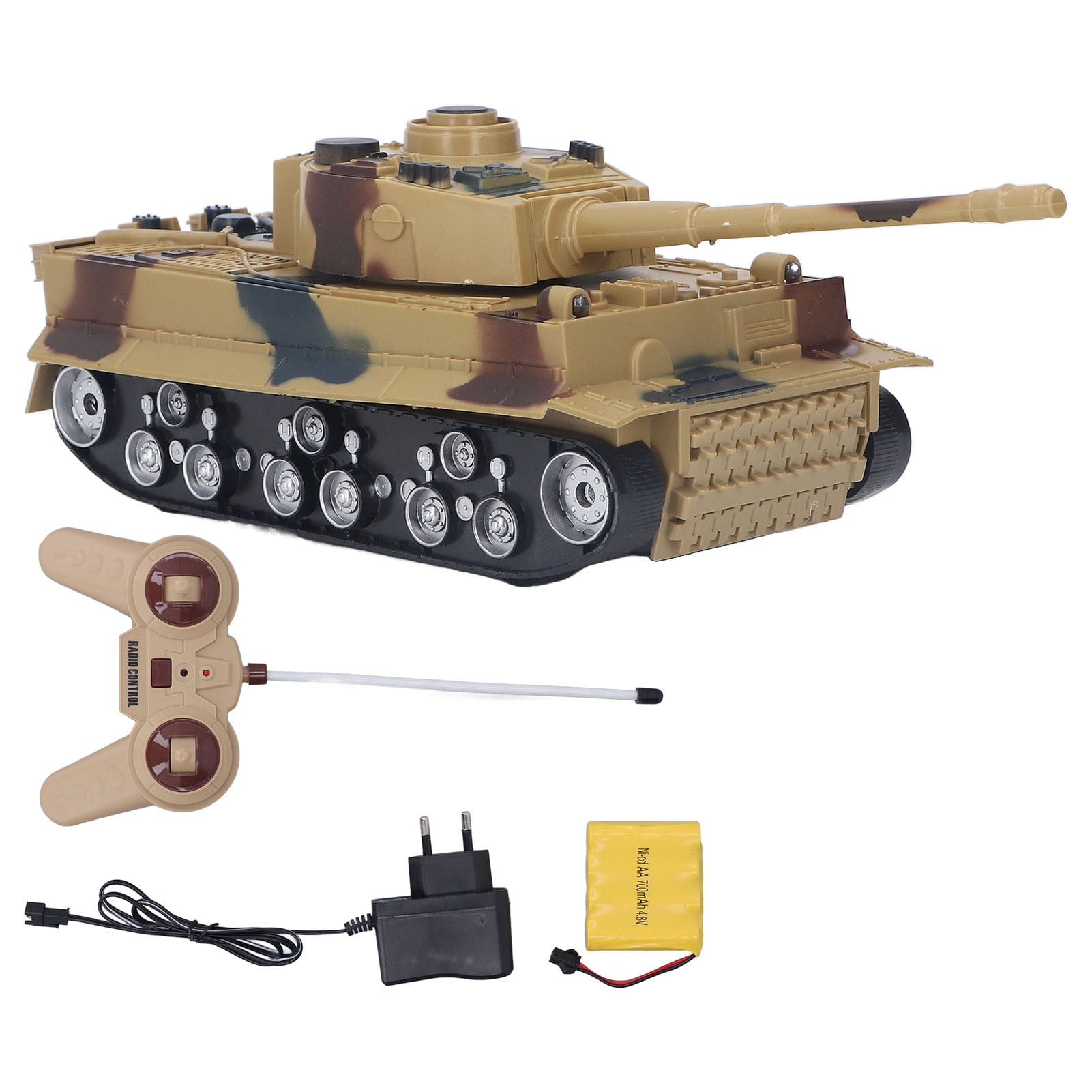 RC Tank 4 Channels Long Span Climbing Multi Angle Rotation 1:32 Battle ...