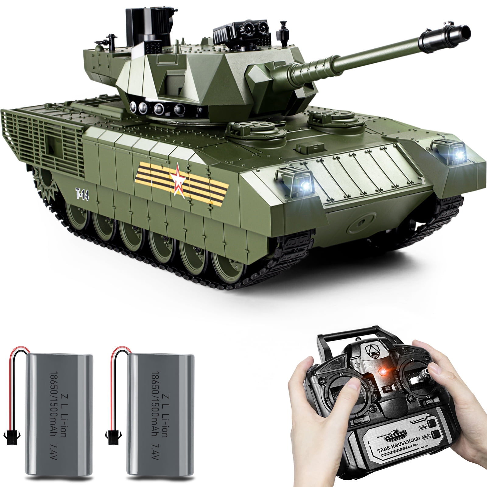 RC Tank Supdex 1:18 T14 Armata Remote Control Tank Model Toy that ...