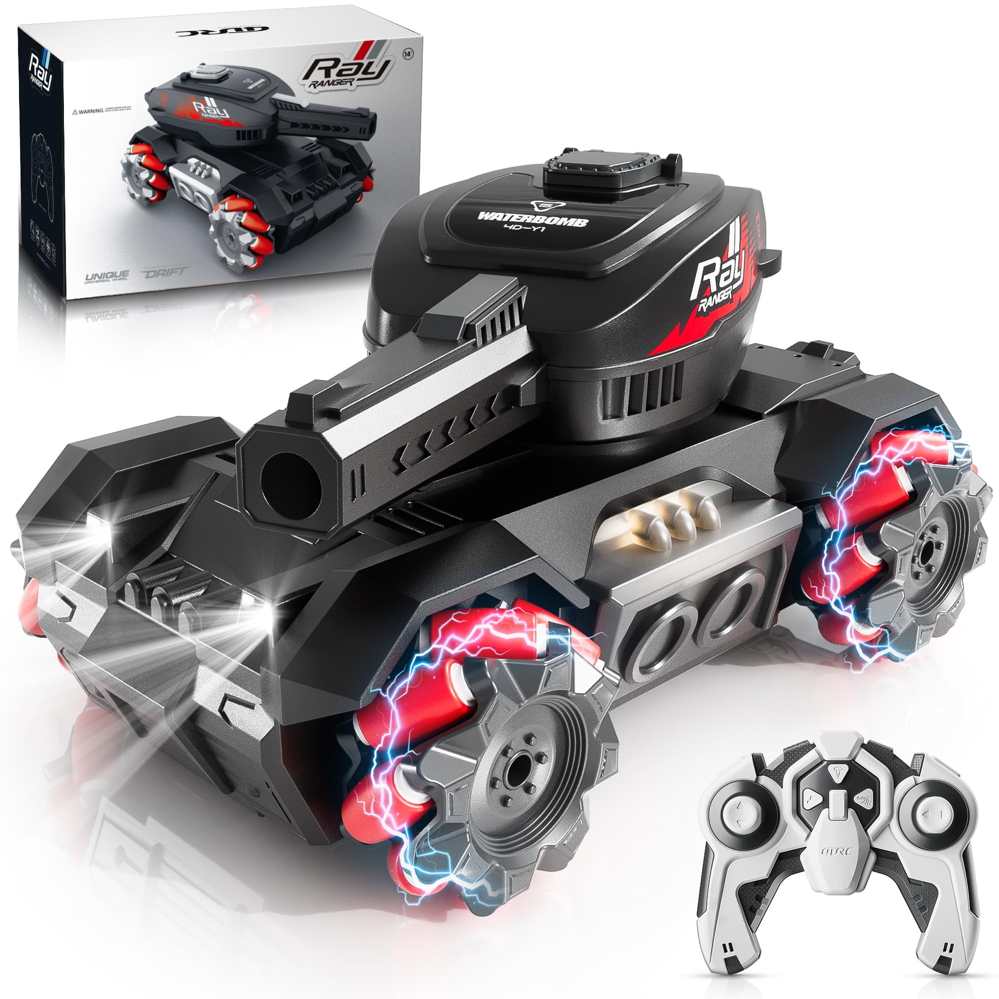 RC Tank That Shoot,Remote Control Tank for Kids Adults 4WD Stunt RC Car ...