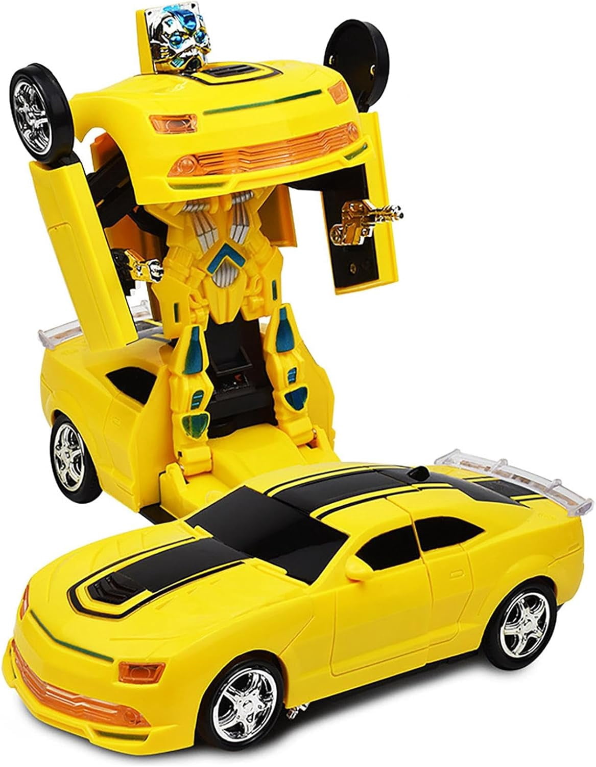 RC Toy Sports Car Transforming Robot Remote Control, One Button ...