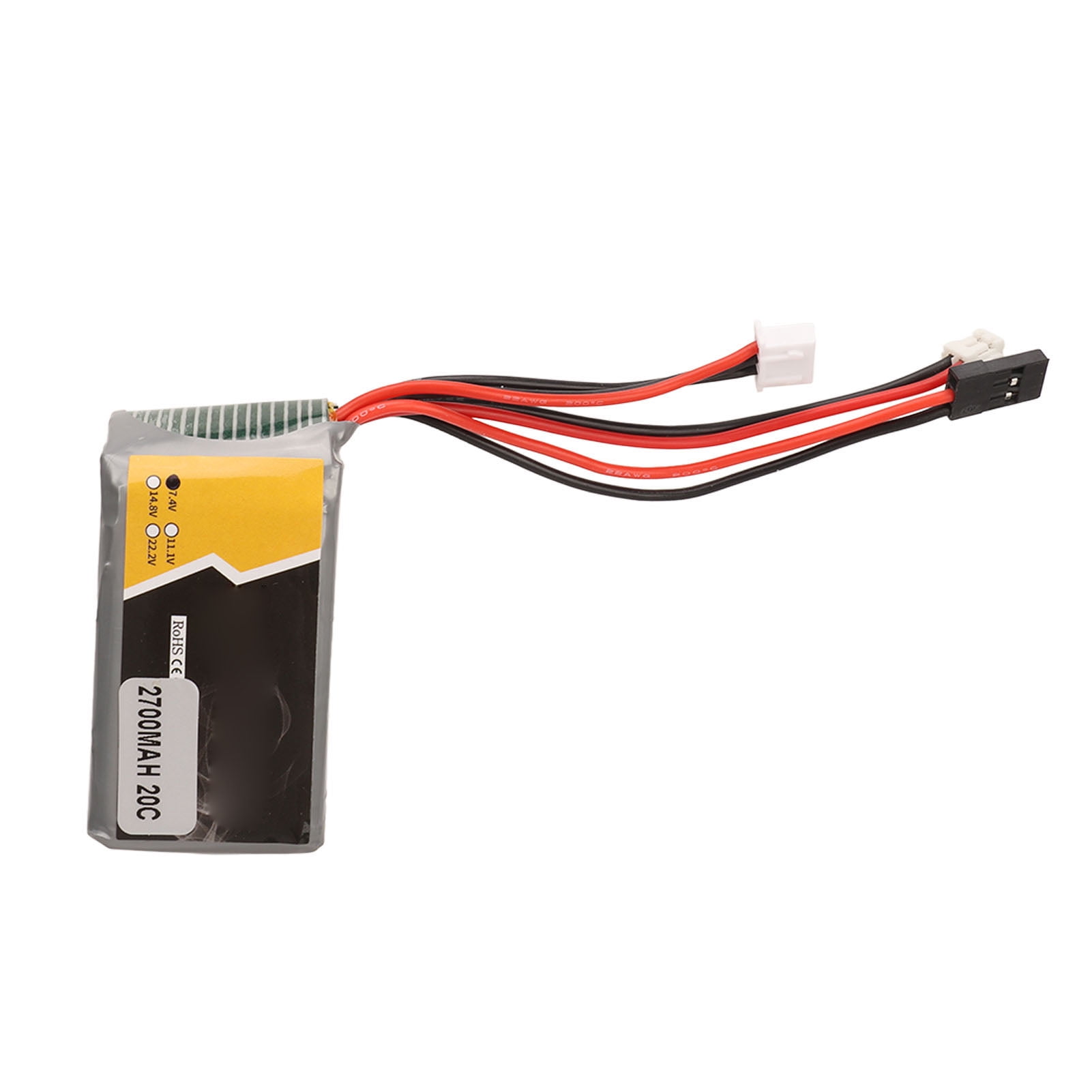 RC Transmitter Battery 7.4V 2700mAh Lightweight RC Receiver Battery ...