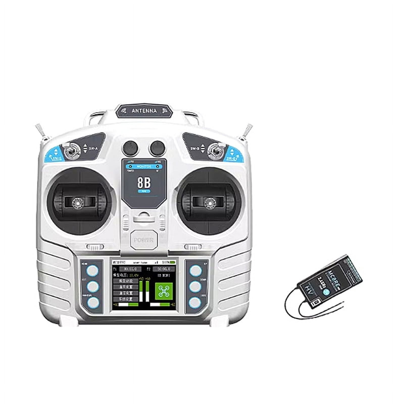 RC Transmitter with MC8RE-V2 Receiver Radio System for RC Aircraft ...