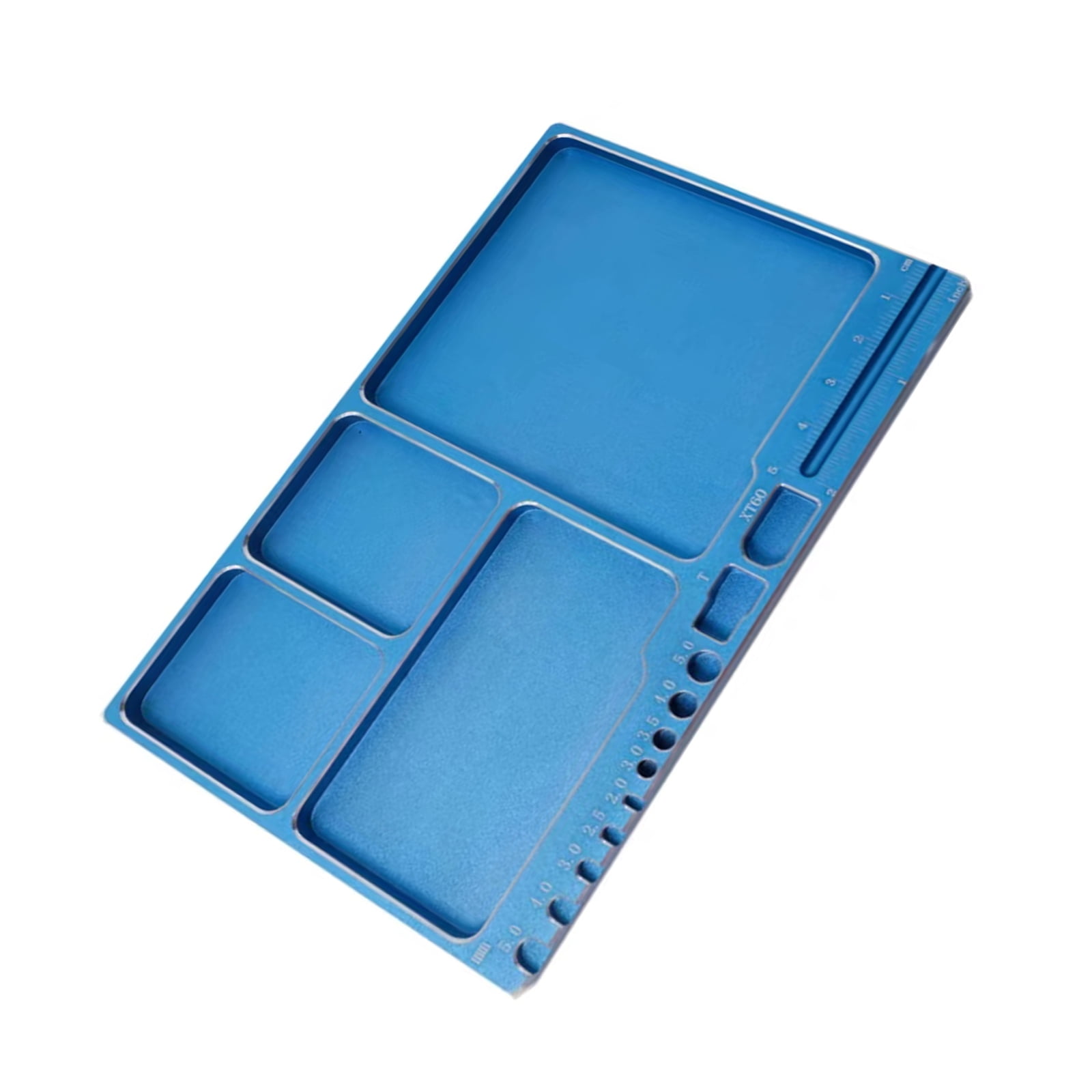 RC Tray Aluminium Magnetic Bearing Nut Screw Tray Storage Tray, Blue ...